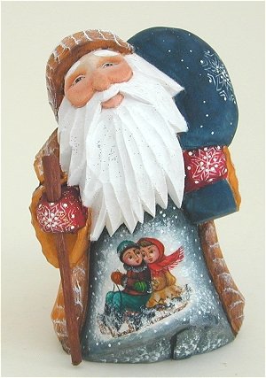 Wooden Santa and Father Frost
